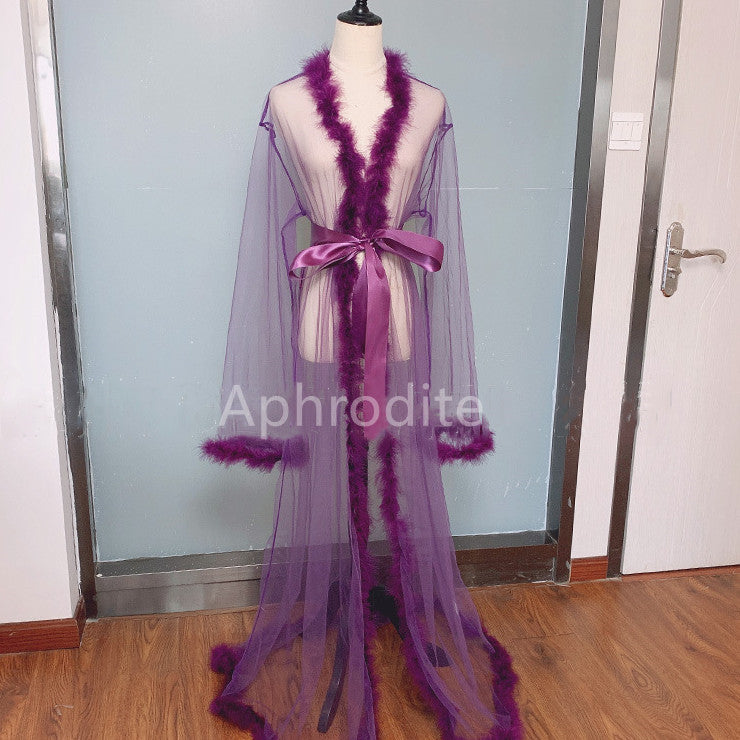 Sexy Plush Sheer Lace Pajamas – AphroditeWholesales