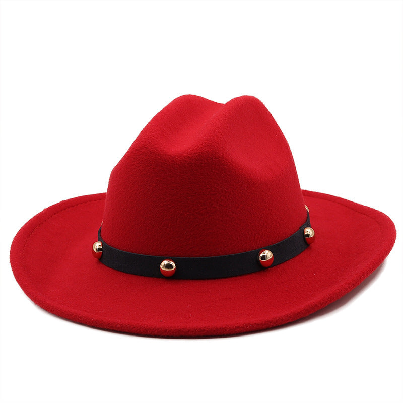 rivet felt jazz hat top hat（AE4037) – AphroditeWholesales
